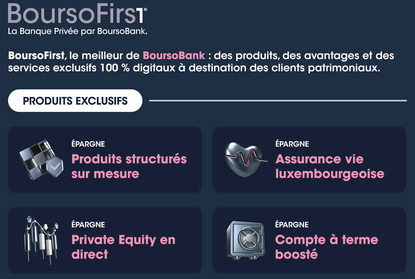 BoursoFirst : la banque privée de Boursobank accessible à partir de 100 ...