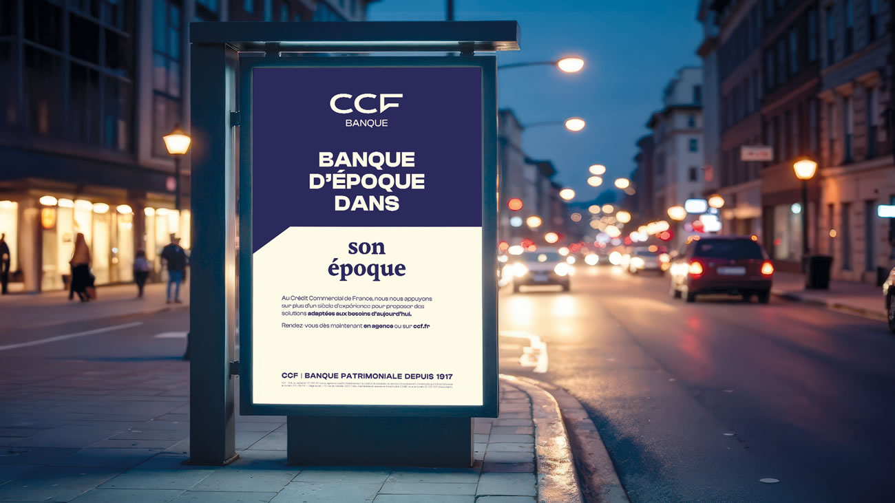 Nouvelle campagne de marque pour le CCF, toute une époque ...