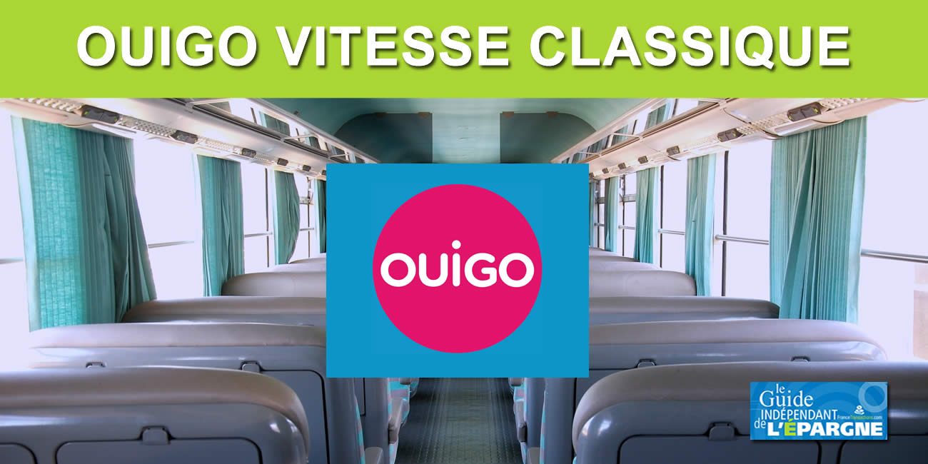SNCF : les billets de trains OuiGo classiques, à très bas prix, à 5€ seulement jusqu'au 3 mars ...