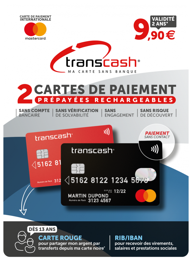 TransCash / Pack Famille : pour confier une carte de paiement à vos ...