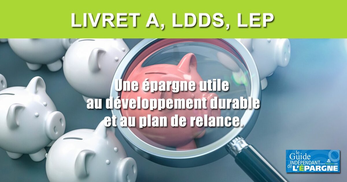 Livret A, LDDS et LEP : votre épargne utile aux plans de relance et au ...