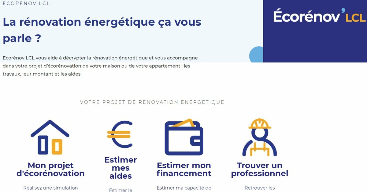 Travaux de rénovation énergétique : LCL propose une plateforme d'aide ...