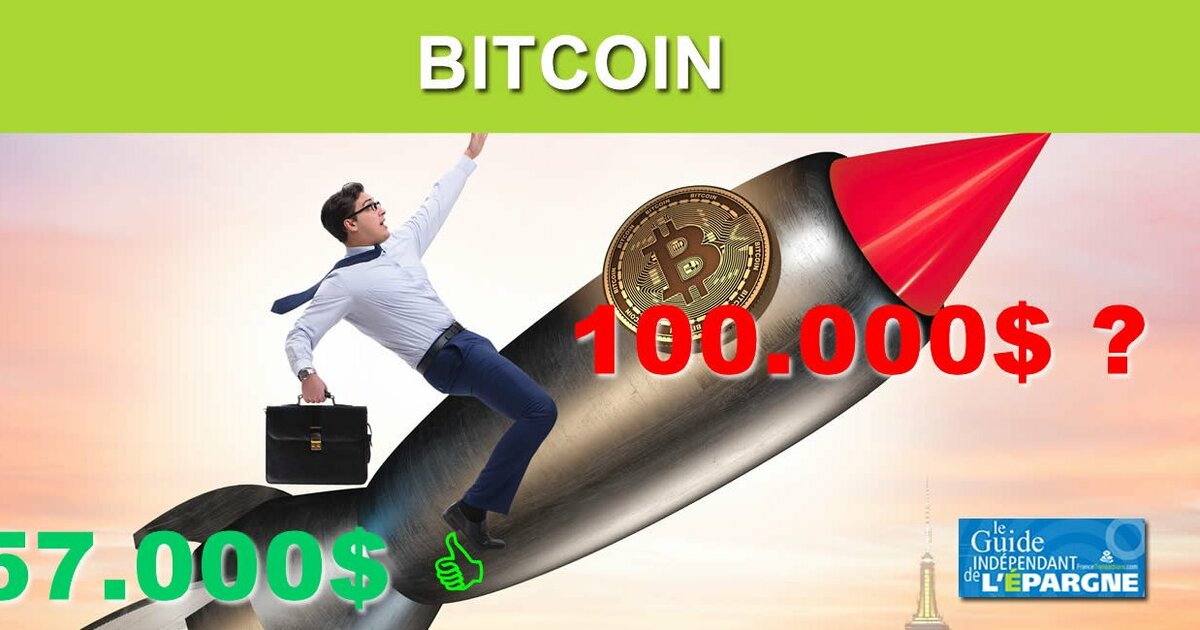 Bitcoin, les 57.000 $ touchés, en route vers l'infini et l'au-delà ? - FranceTransactions.com
